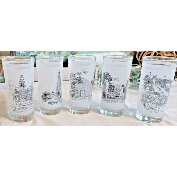 norman baxter | Dining | Norman Baxter Commemorative 5 Glass Set ...